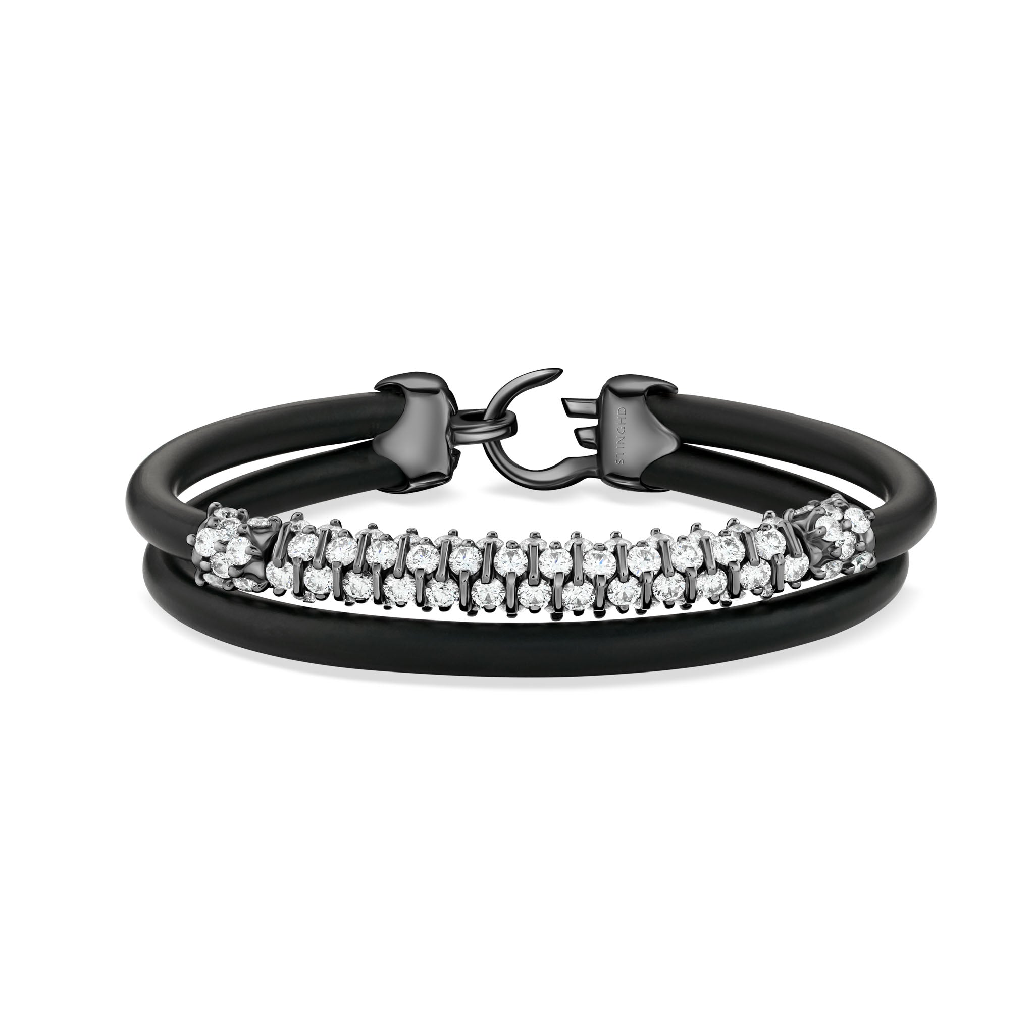 B472 Black Platinum Diamond Bar – StingHD