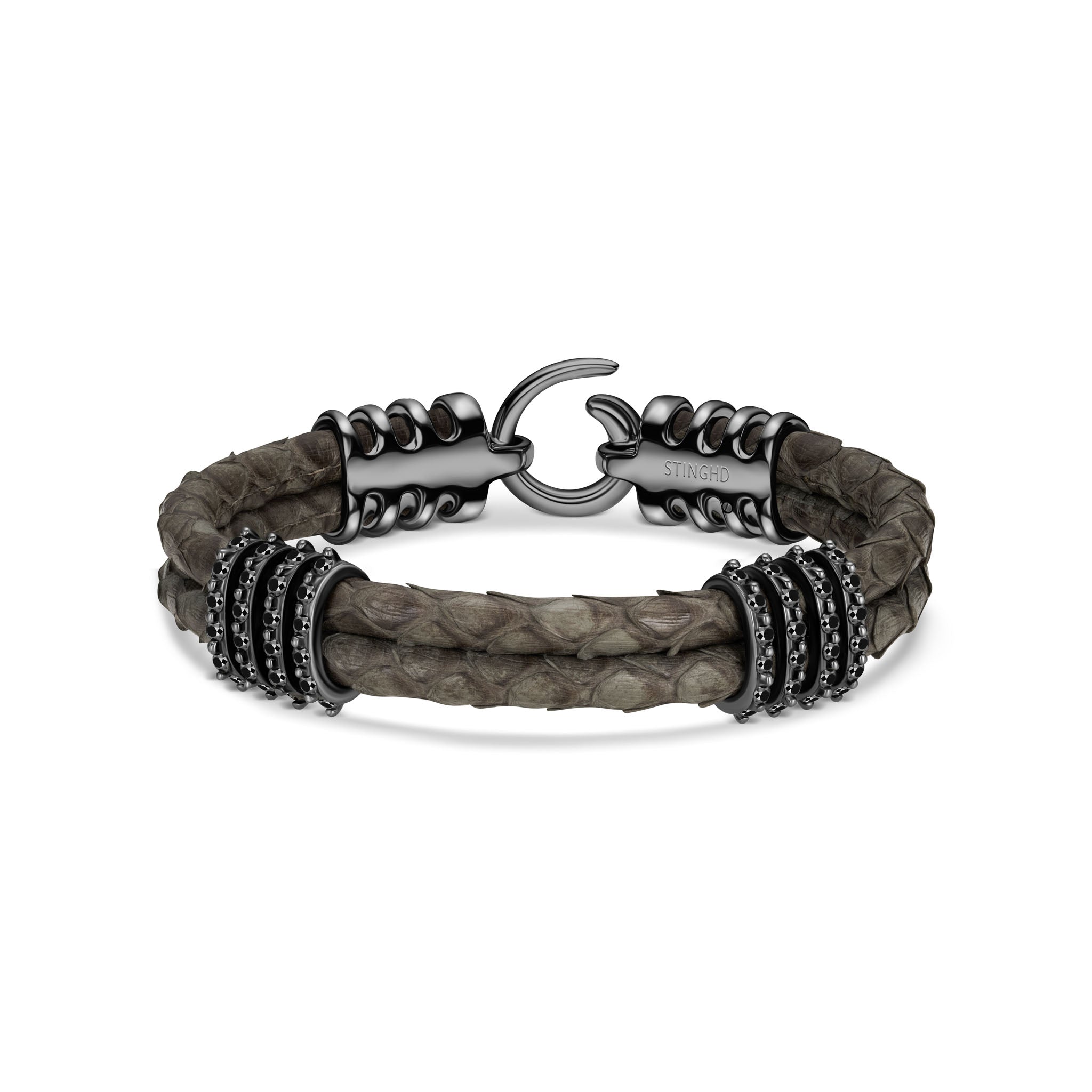B494P Black Diamond Black Plated Grey Python – StingHD